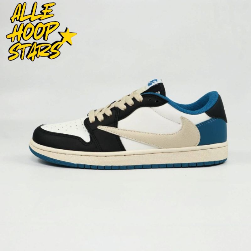 Jual AHS Nike Air Jordan 1 Low X Travis Scoot Fragment Design Blue ...