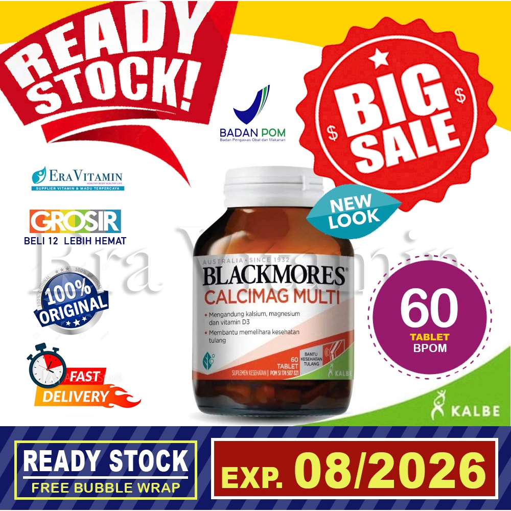 Jual Blackmores Calcimag Multi isi 60 - Kalsium, Magnesium BPOM Kalbe ...