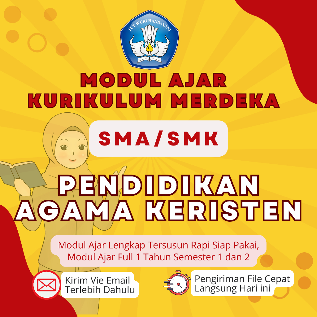 Jual RPP/Modul Ajar Pendidikan Agama Keristen SMA/SMK Kurikulum Merdeka Lengkap | Shopee Indonesia