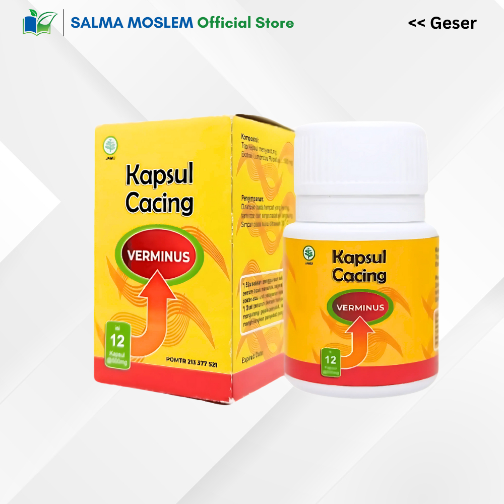 Jual Kapsul Cacing Verminus ISI 12 & 30kapsul ORIGINAL 100% BPOM ATASI ...