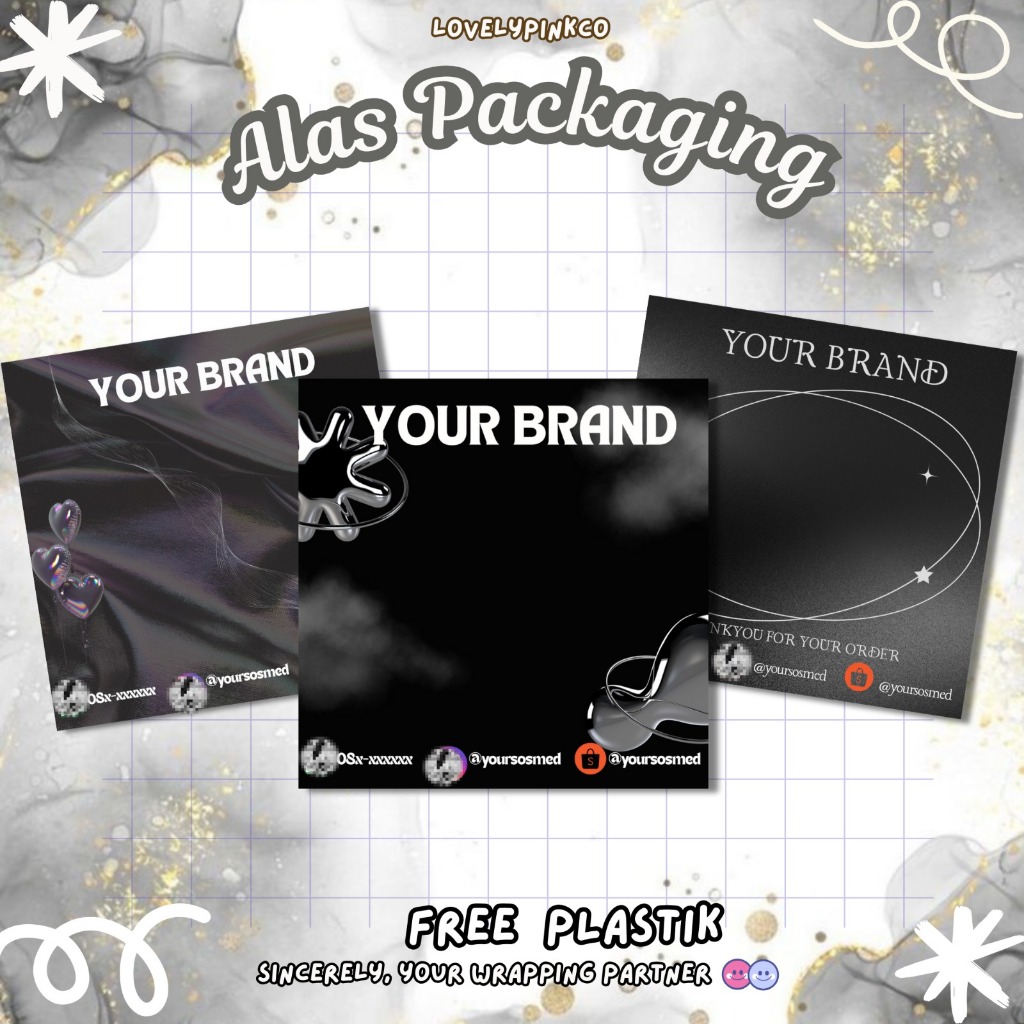 Jual ALAS PACKAGING AKSESORIS FREE PLASTIK OPP ALAS PACKING ESTETIK ...