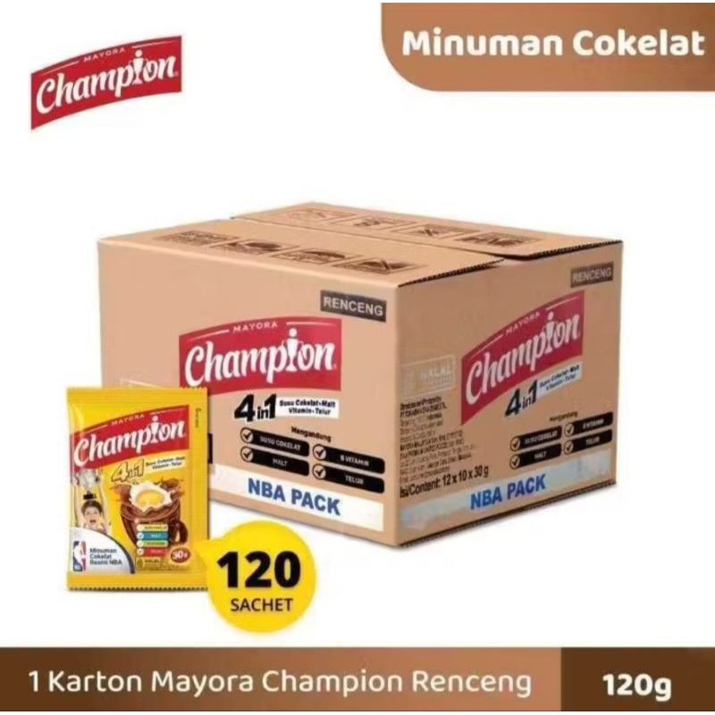 Jual Champion Mayora 1 Karton [ 120 sachet ] | Shopee Indonesia