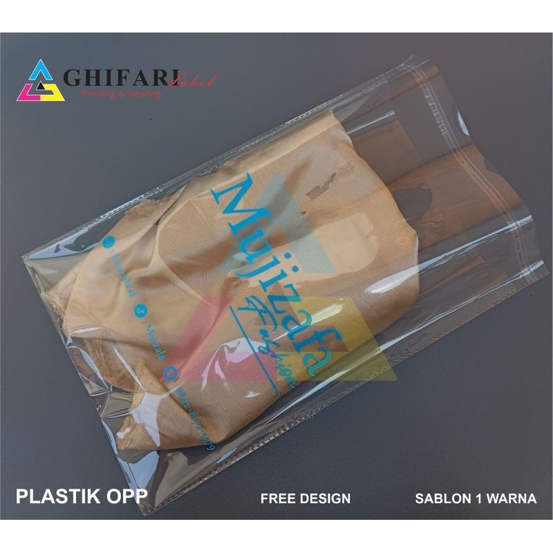 Jual Plastik sablon custom (min 100pcs) plastik sablon plastik kemasan ...