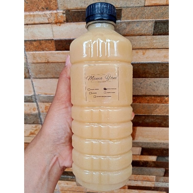 Jual jamu tradisional beras kencur botol 500ml |meredakan batuk |gula ...