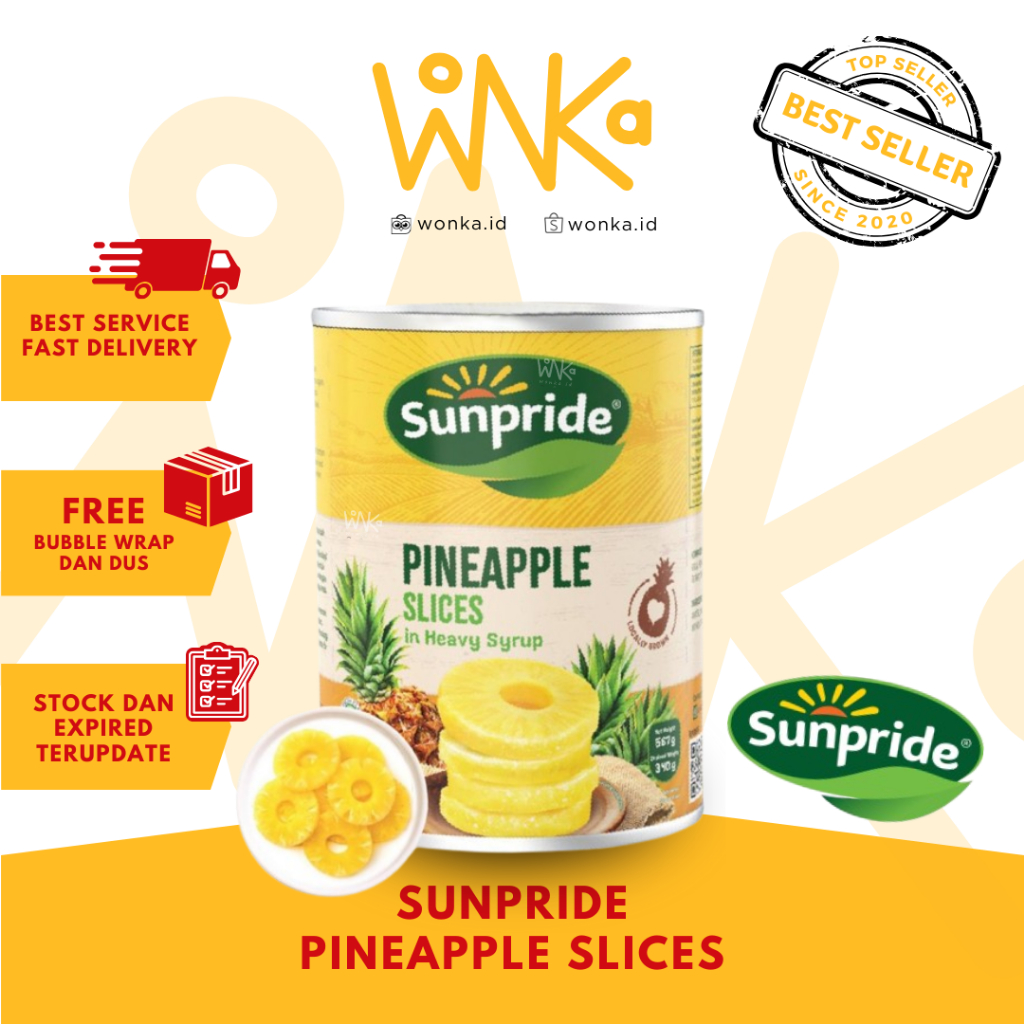 Jual Sunpride Pineapple Slices In Syrup 567gr – Irisan Nanas Kaleng ...
