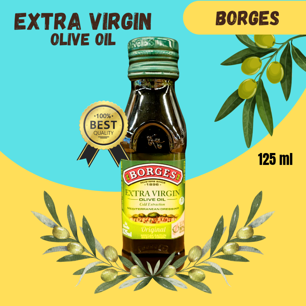 Jual BORGES EXTRA VIRGIN OLIVE OIL 125ML BOTOL | Shopee Indonesia