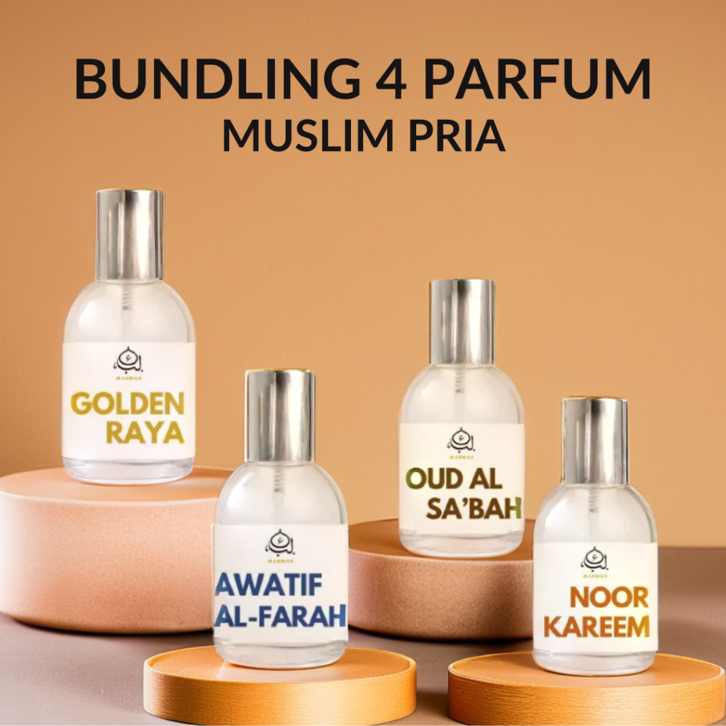 Jual Paket 4 Parfum Pria Muslim by Marwah Perfume Eau de Parfum (EDP ...