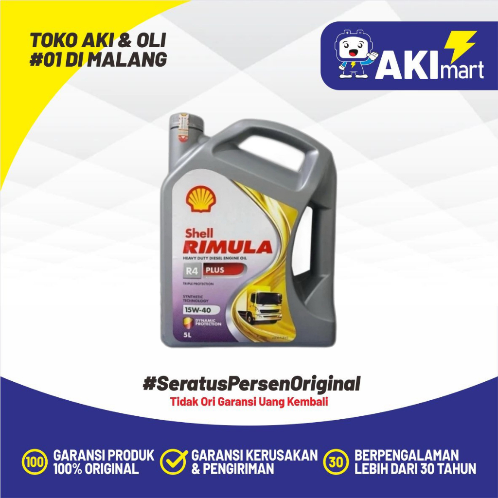 Jual Oli Shell RIMULA R4 Plus SAE 15W/40 Galon 5 Liter Ori | Shopee ...