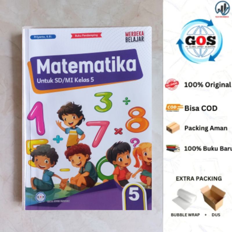 Jual Buku pendamping Matematika global offset sejahtera GOS kelas 5 SD/MI kurikulum merdeka ...