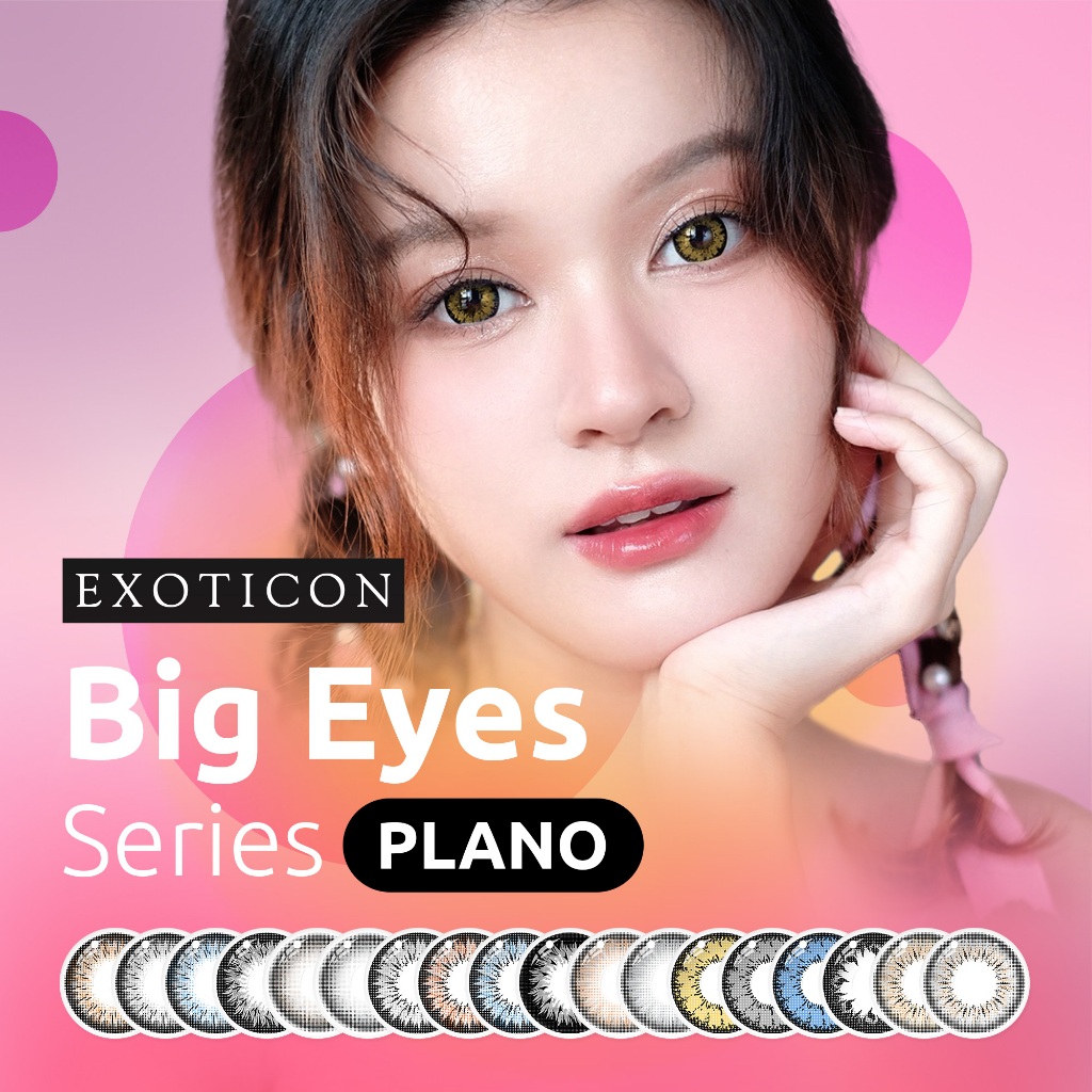 Jual Exoticon Softlens Big Eyes Series (Plano Only) | Soflens Normal ...