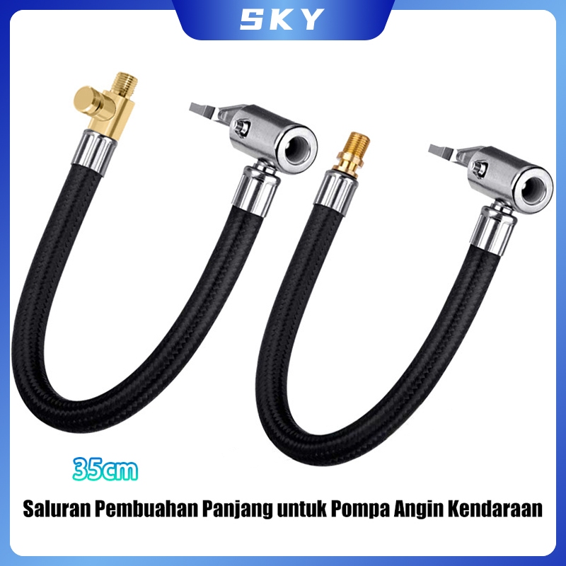 Jual SKY 35CM Selang Extension Pompa Angin Ban Elektrik Mobil dan Motor ...