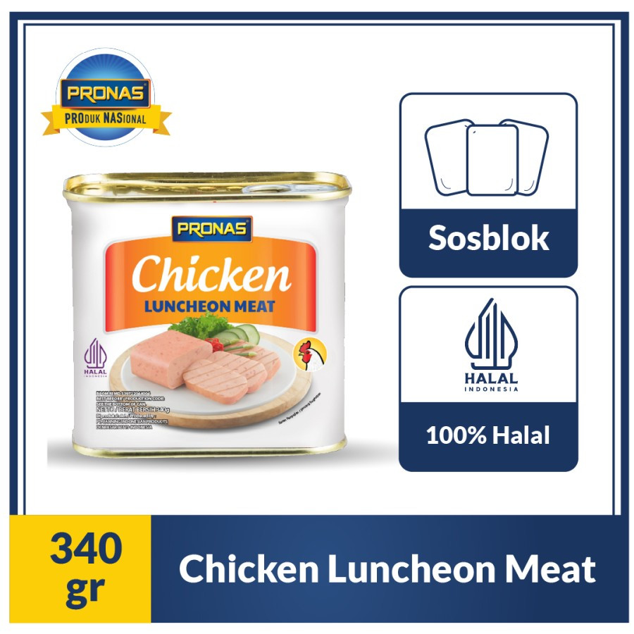Jual pronas daging ayam luncheon 340 gr | Shopee Indonesia