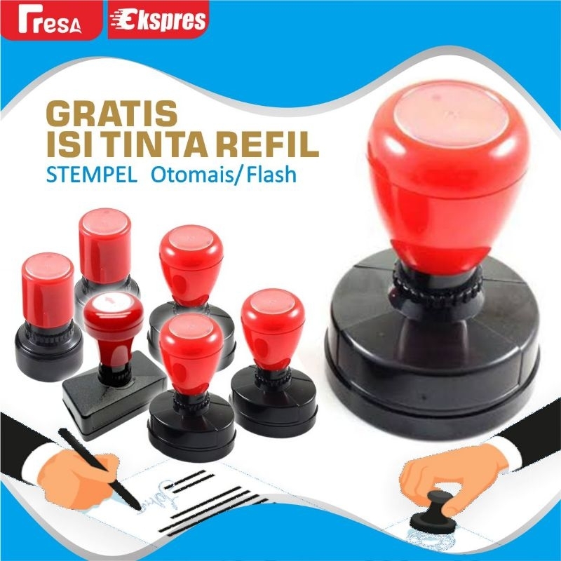 Jual Ukuran Formal Stempel Otomatis/Flash perlengkapan kantor Alat Tulis Stationery Perangko Cap ...