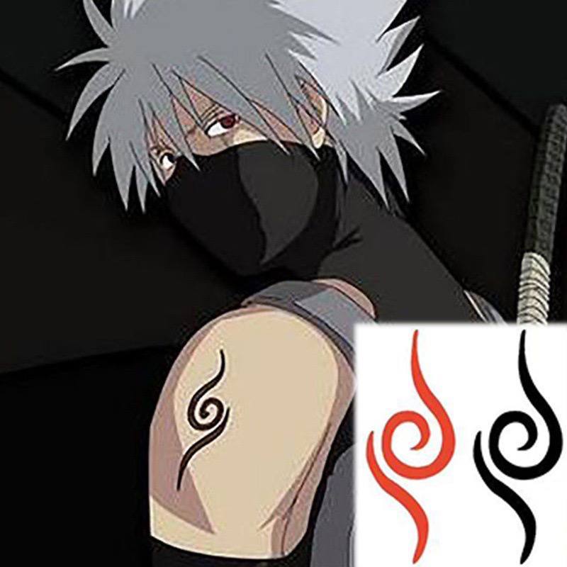Jual Non-Permanen Skin Tattoo Sticker Anbu Naruto Gaara One Piece ...