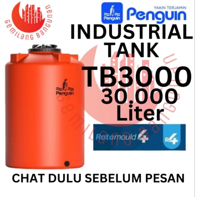 Jual PENGUIN Tangki Air / Toren Air Penguin TB 3000 ( 30000 Liter )- Tipe ROTA4 INDUSTRIAL ...