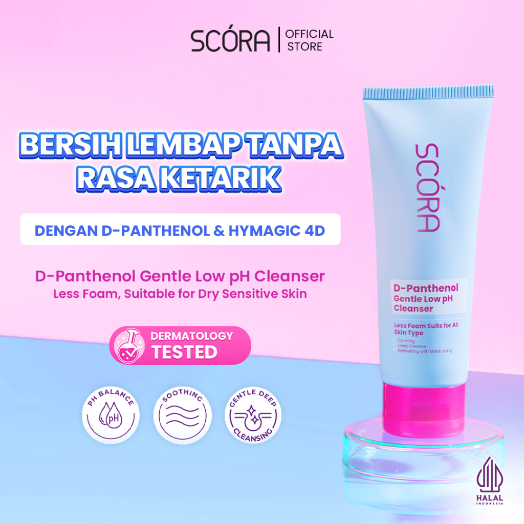 Jual SCORA D-Panthenol Gentle Low pH Cleanser 100ml Sabun Cuci Muka ...
