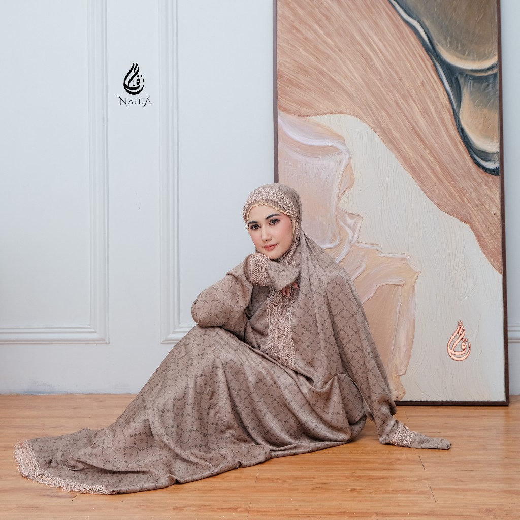 Jual NAFHA - Mukena Terusan Dewasa Santorini Silk Shafira Series ...