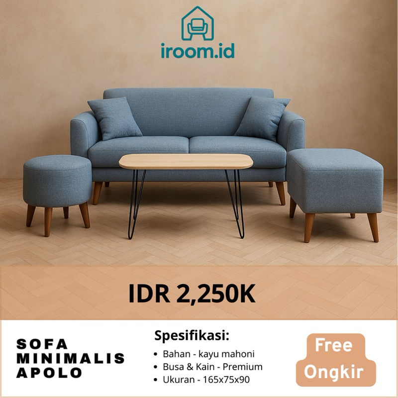 Jual GRATIS ONGKIR Set Sofa Minimalis Apolo | Sofa Ruang tamu | Sofa Minimalis | Sofa Estetik ...