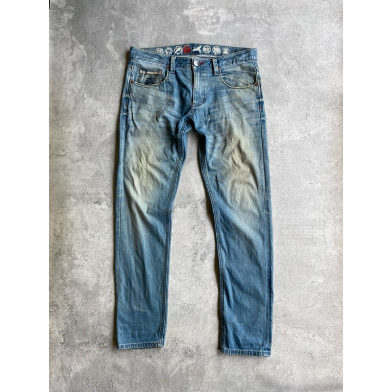 Jual Edwin EdoKatsu Distressed Selvedge Denim Size 33 | Shopee Indonesia