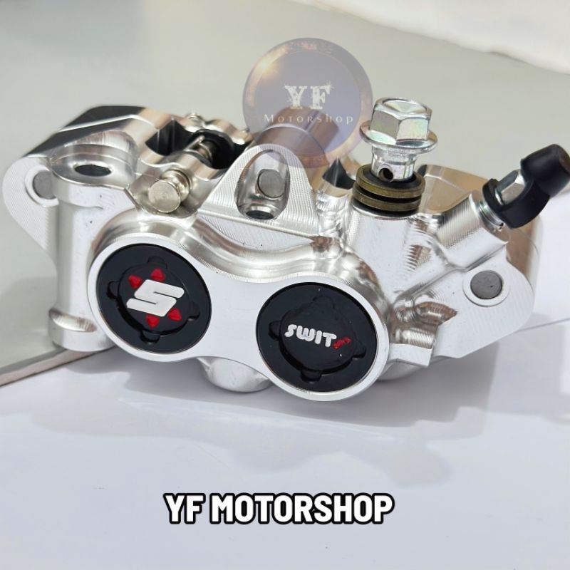 Jual KALIPER KANAN SWITS MONOBLOK 4 PISTON UNIVERSAL SEMUA MOTOR BISA | Shopee Indonesia