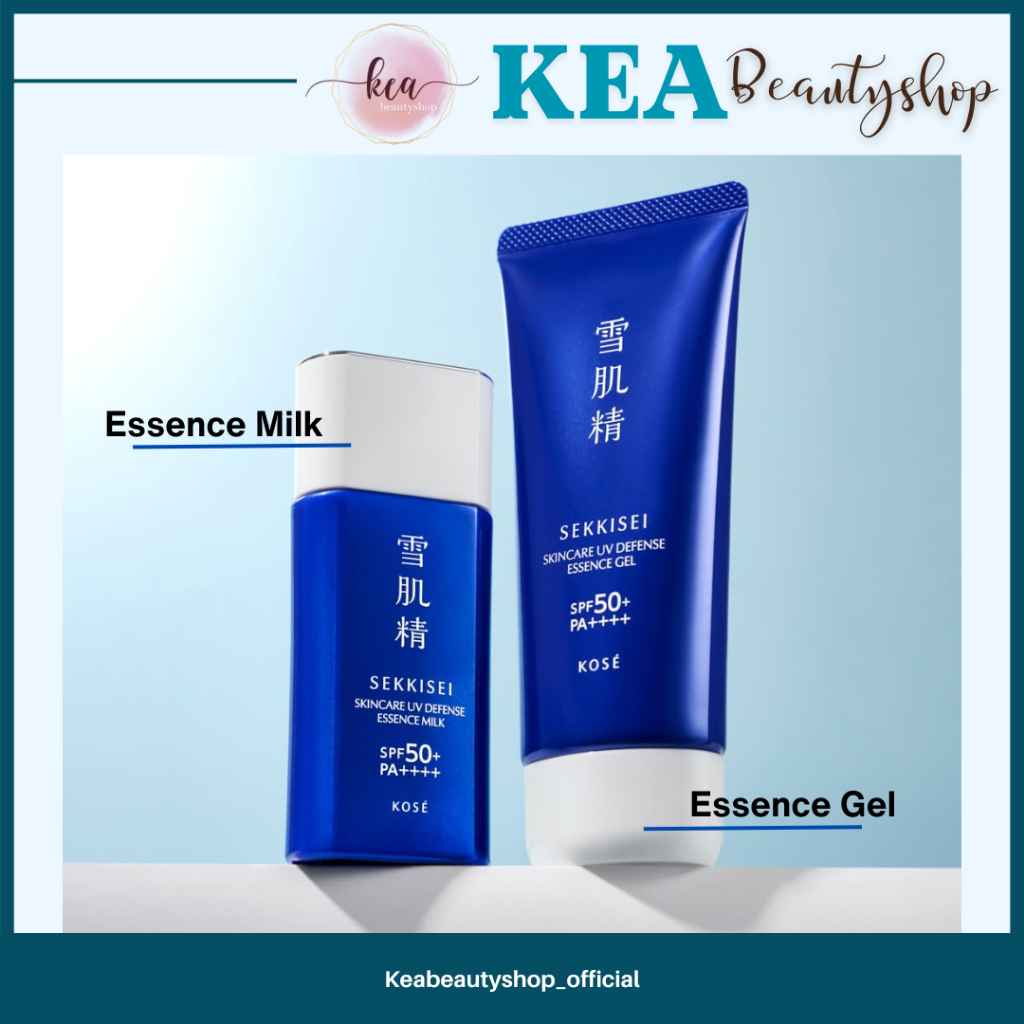 Jual KOSE SEKKISEI SKINCARE UV DEFENSE ESSENCE MILK | GEL SPF 50+ PA++++ | Shopee Indonesia