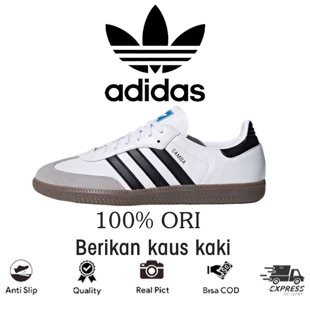 Jual HOT DEALS COD SEPATU adidas Samba Authentic Strip Ori Sepatu ...