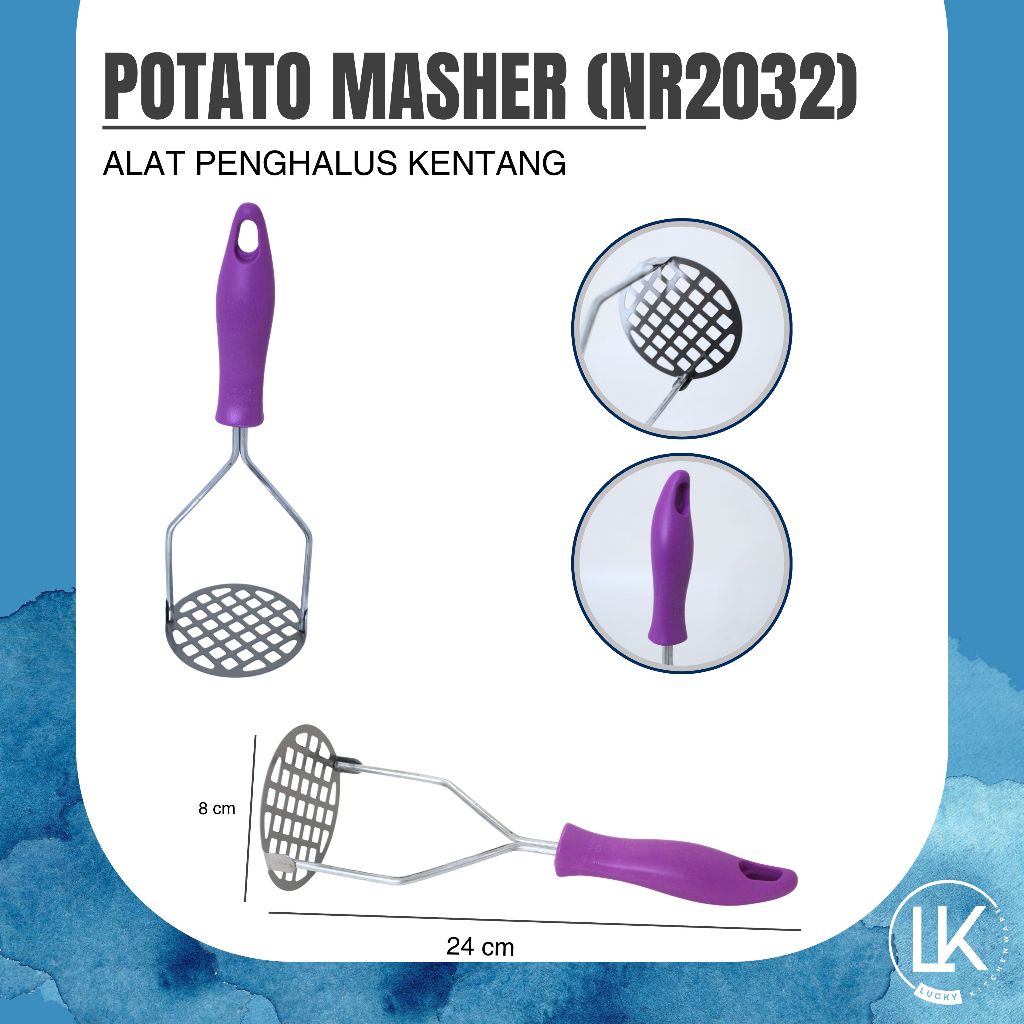 Jual Alat Penghalus Kentang Potato Masher NR2032 - Kitchenware | Shopee ...