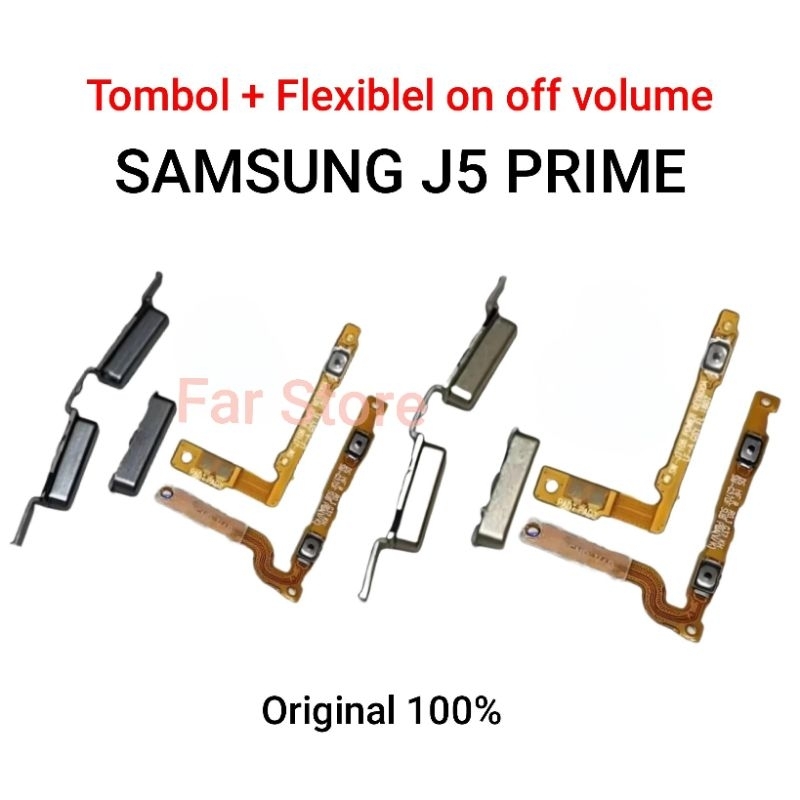 Jual Tombol Luar + Flexible On off Volume SAMSUNG J5 Prime Fullset Original 100% | Shopee Indonesia