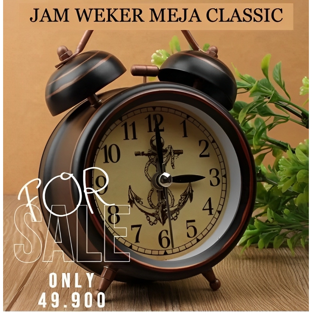 Jual Jam Weker Meja Classic/Jam Alarm Beker/Alarm Clock Lucu | Shopee ...