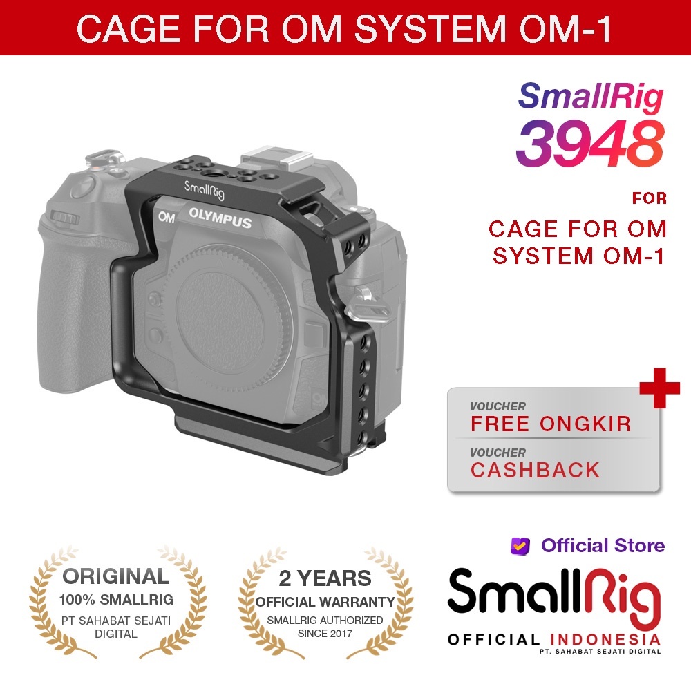 Jual SmallRig Camera Cage for OM SYSTEM OM-1 3948 | Shopee Indonesia