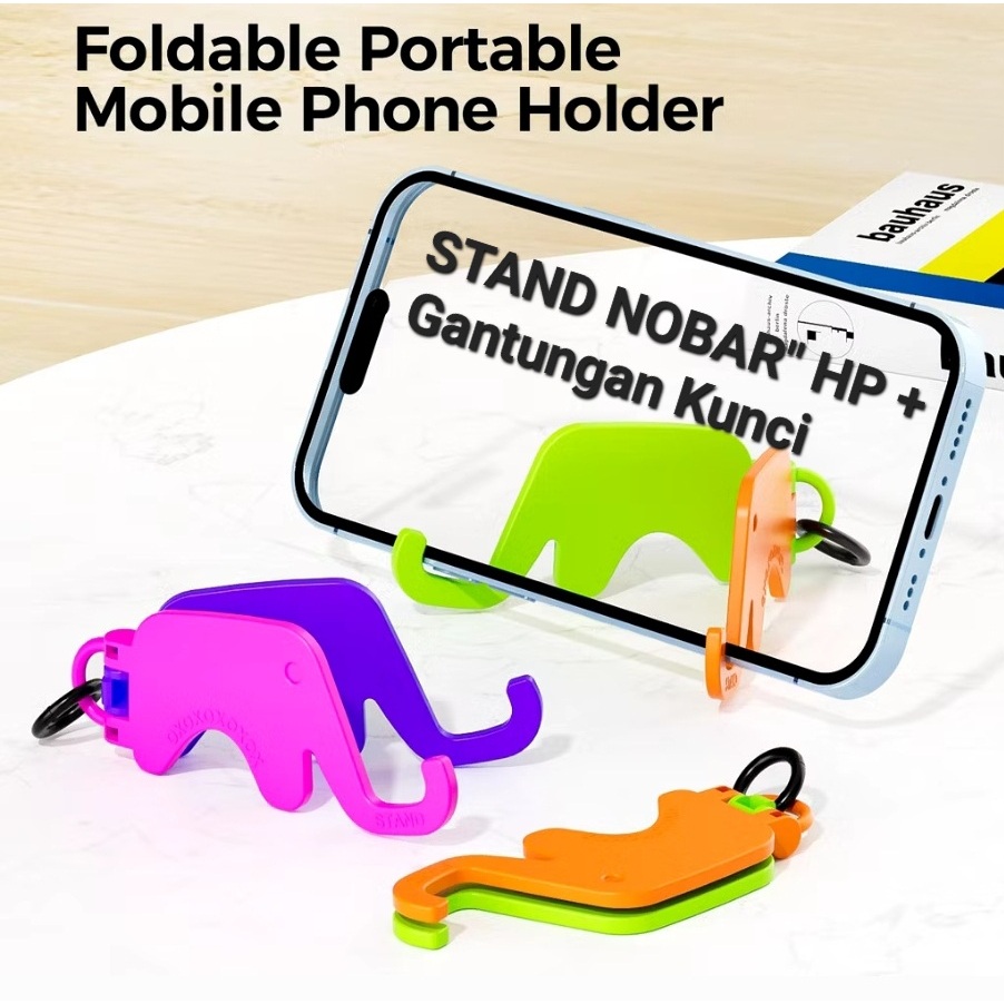 Jual New!! NOBAR" STAND HOLDER HP + Gantungan Kunci BENTUK GAJAH ...