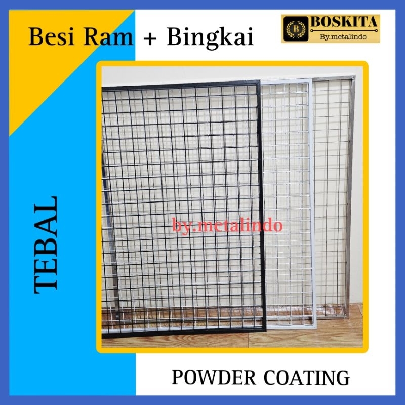 Jual Jaring Ram Bingkai Besi Tebal Kawat Ram Display accesories ...
