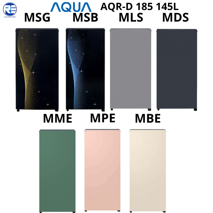 Jual Kulkas Satu Pintu Aqua 145 Liter AQR 185 MDS/MLS/MSB/MSG/MME/MPE ...