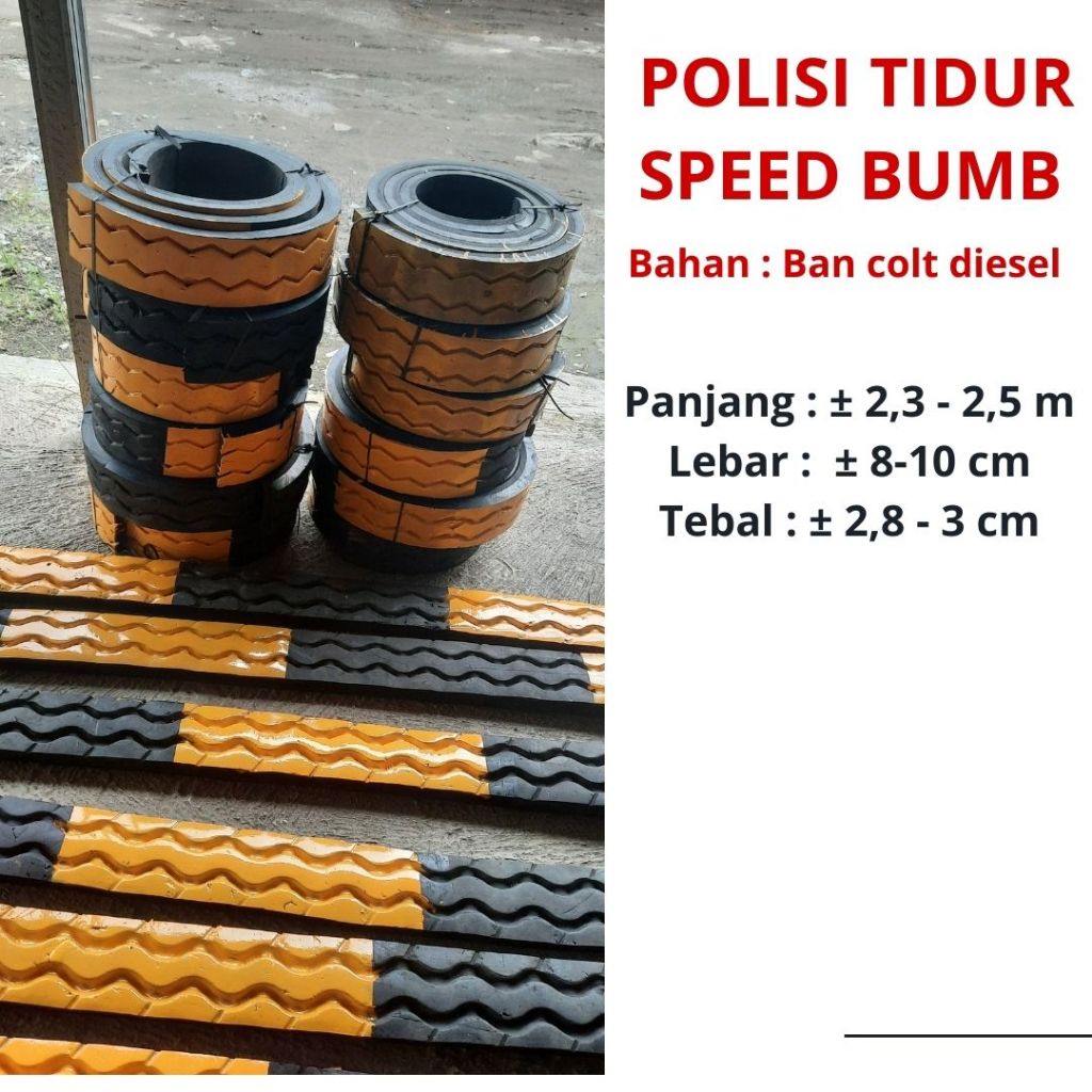 Jual Polisi Tidur Ban | Tyre Speed Bumb | (Panjang 2.3 - 2.5 meter ...