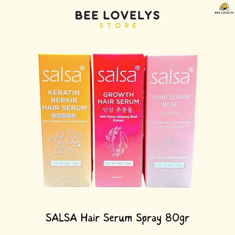 Jual salsa keratin repair hair serum spray 80g | Shopee Indonesia