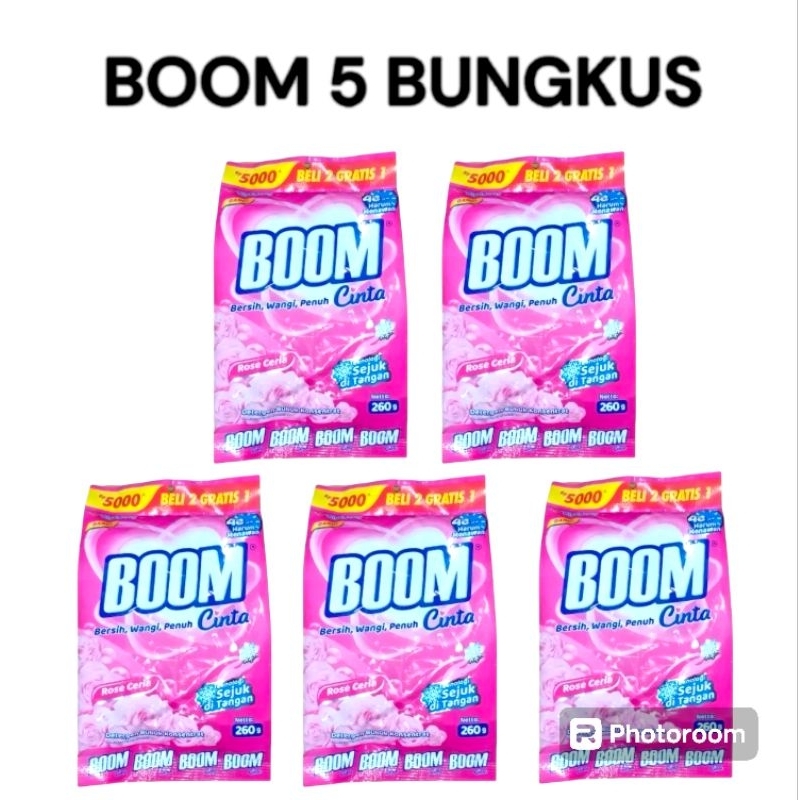 Jual PAKET HEMAT DETERJEN BOOM BUBUK KEMASAN 5000an | Shopee Indonesia