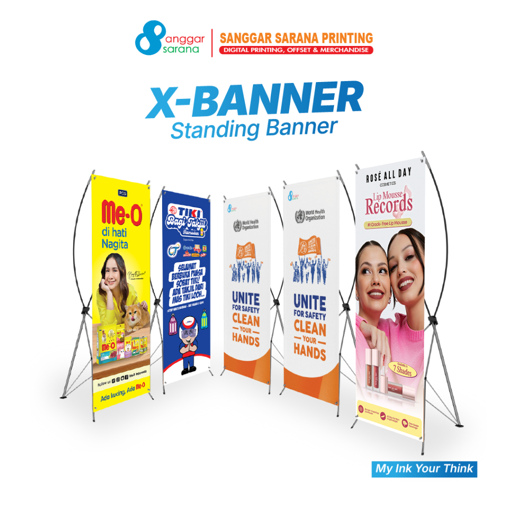 Jual Paket X-Banner Standing Banner Promosi - 60x160 cm | Shopee Indonesia