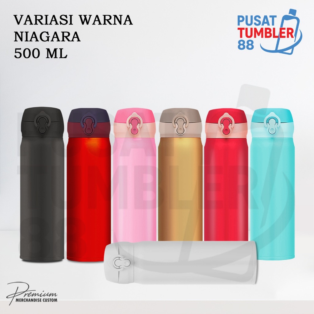 Jual Tumbler Niagara 500ml Polos Stainless Tahan Panas Dingin Tumbler ...