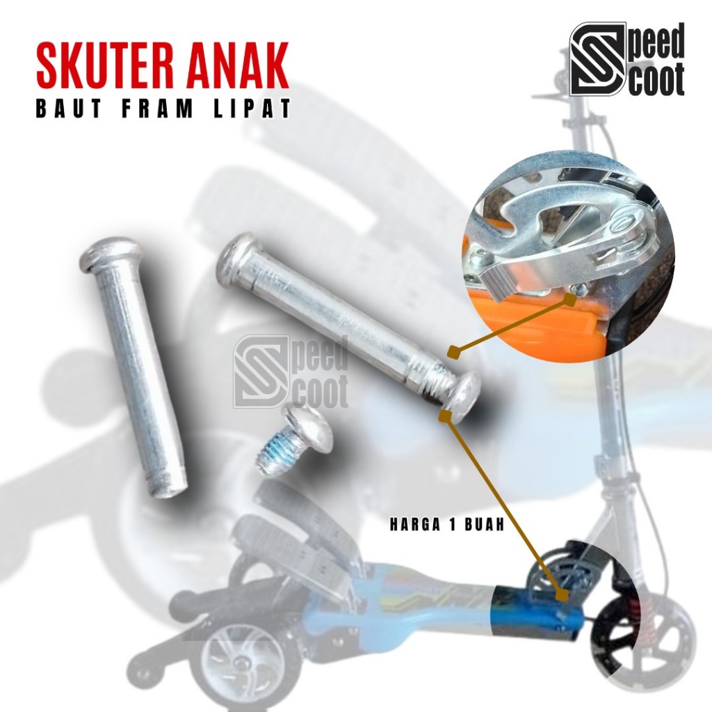 Jual Baut Mur Frame Lipat Skuter Anak Otoped Pedal Injak Kunci L ...