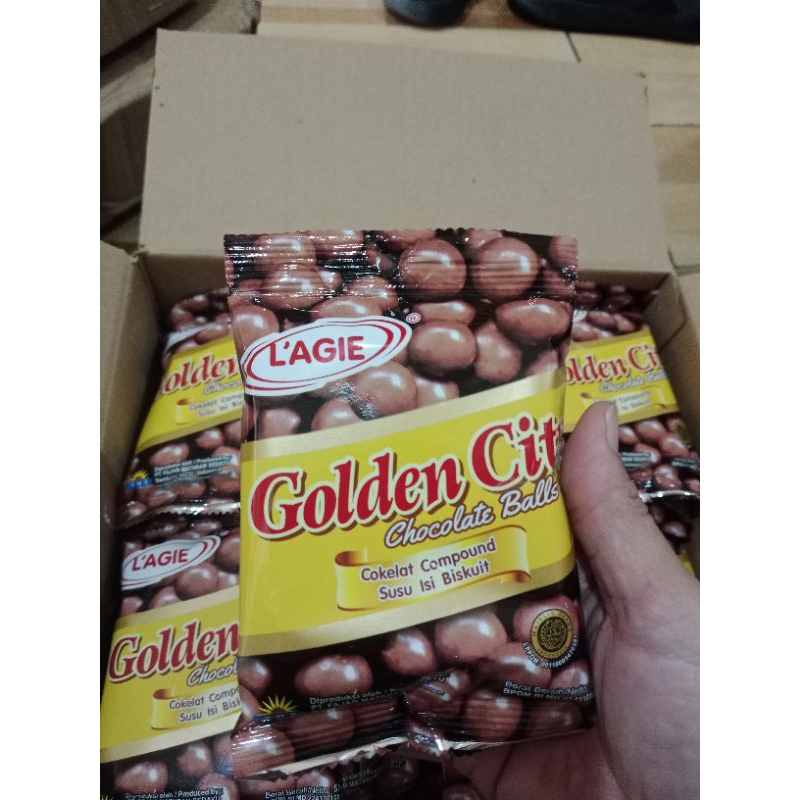Jual LAGIE GOLDEN CITY CHOCO BALL 50 GR/LAGIE COKLAT BISKUIT | Shopee ...
