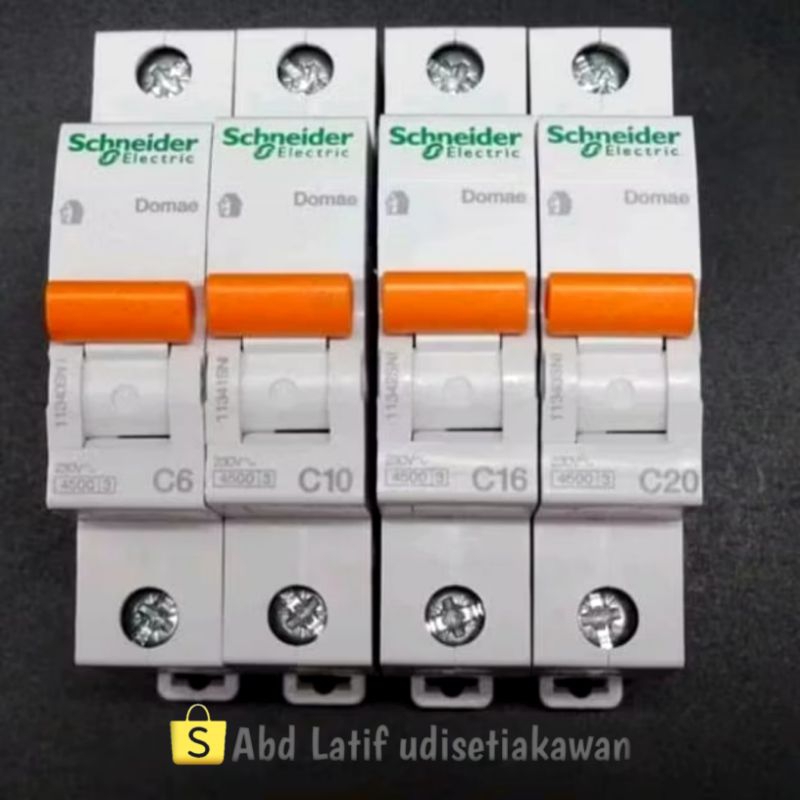 Jual MCB domae 1 phase 2a, 4a, 6a,10a,16a, 20a, 25a, 32a, 40a, 50a, 63a, Second seperti baru ...
