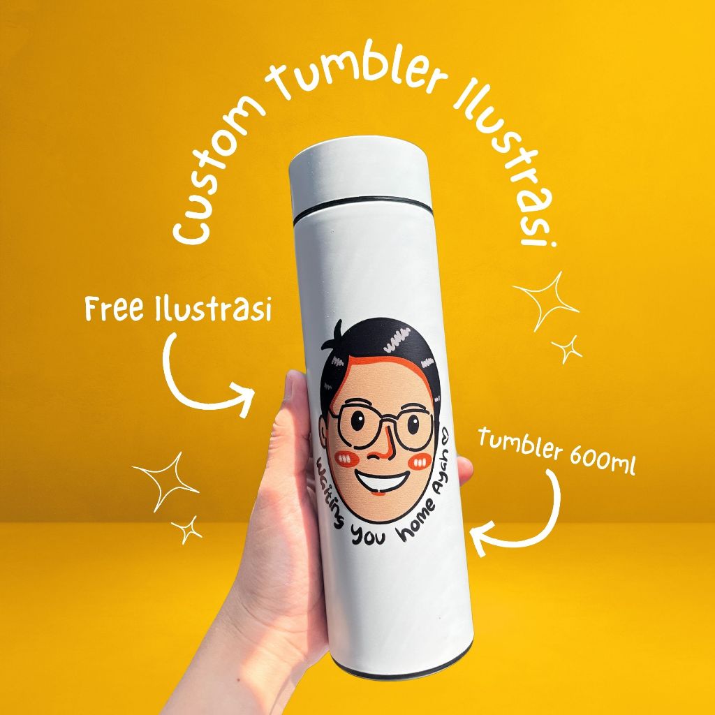 Jual Tumbler Custom Ilustrasi | Hadiah Unik | Custom Ilustrasi | Shopee ...