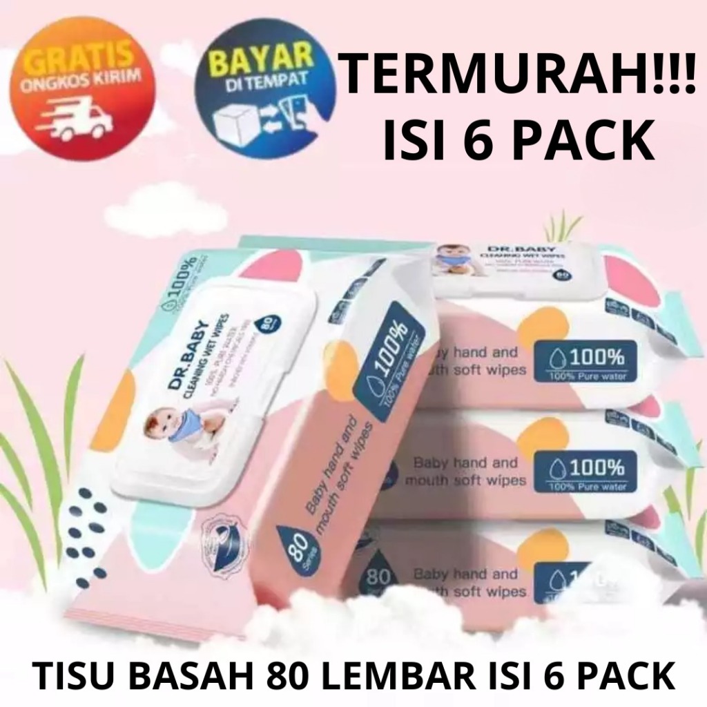 Jual SANDBOX - KP144 TISU BASAH BAYI ISI 6 PACK TISSUE BASAH BABY MURAH ...