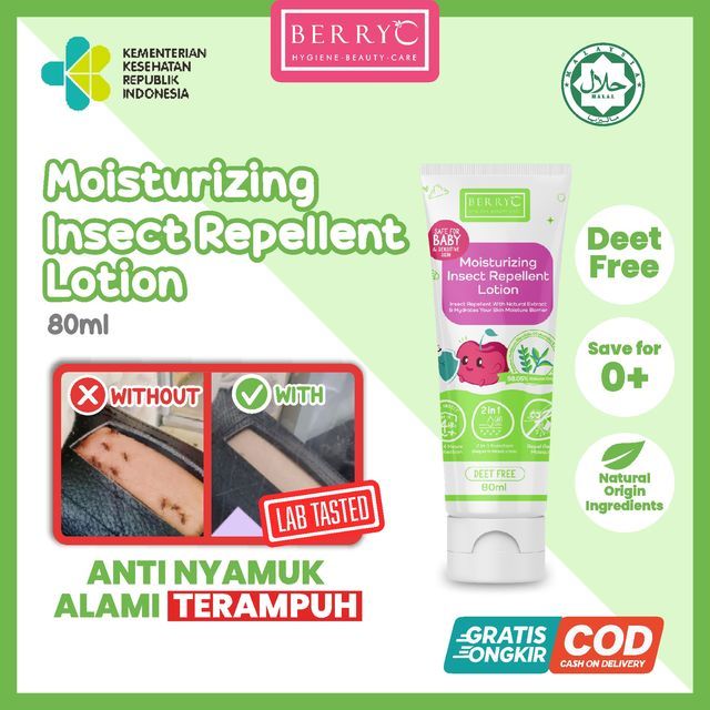 Jual BerryC Moisturizing Insect Repellent Lotion 80gr Cream Anti Nyamuk ...