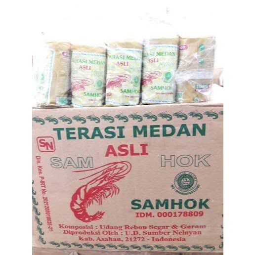 Jual Terasi Udang Asli Medan Samhok 1 Dus Karton Isi 80 Pcs @ 140 Gr ...