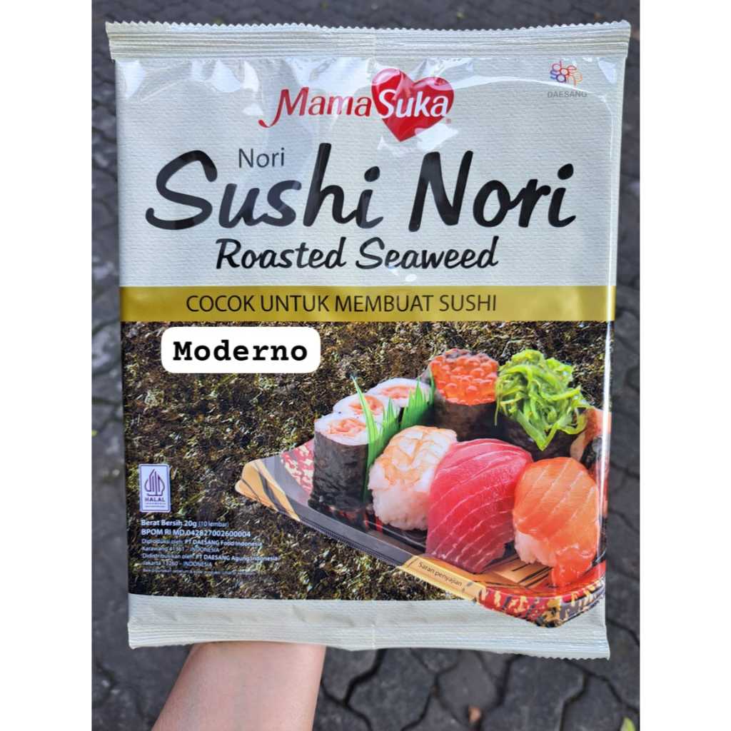 Jual Mamasuka sushi nori Roasted seaweed 20gr - 10 Lembar | Shopee ...