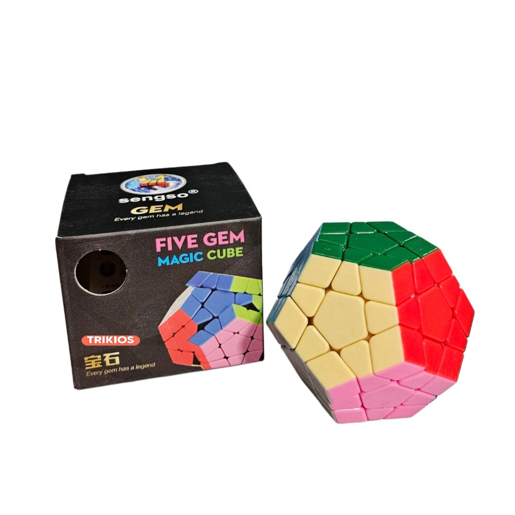 Jual Mainan Kubus Puzzle Kubus Teka Teki Megaminx Shengso GEM | Shopee ...