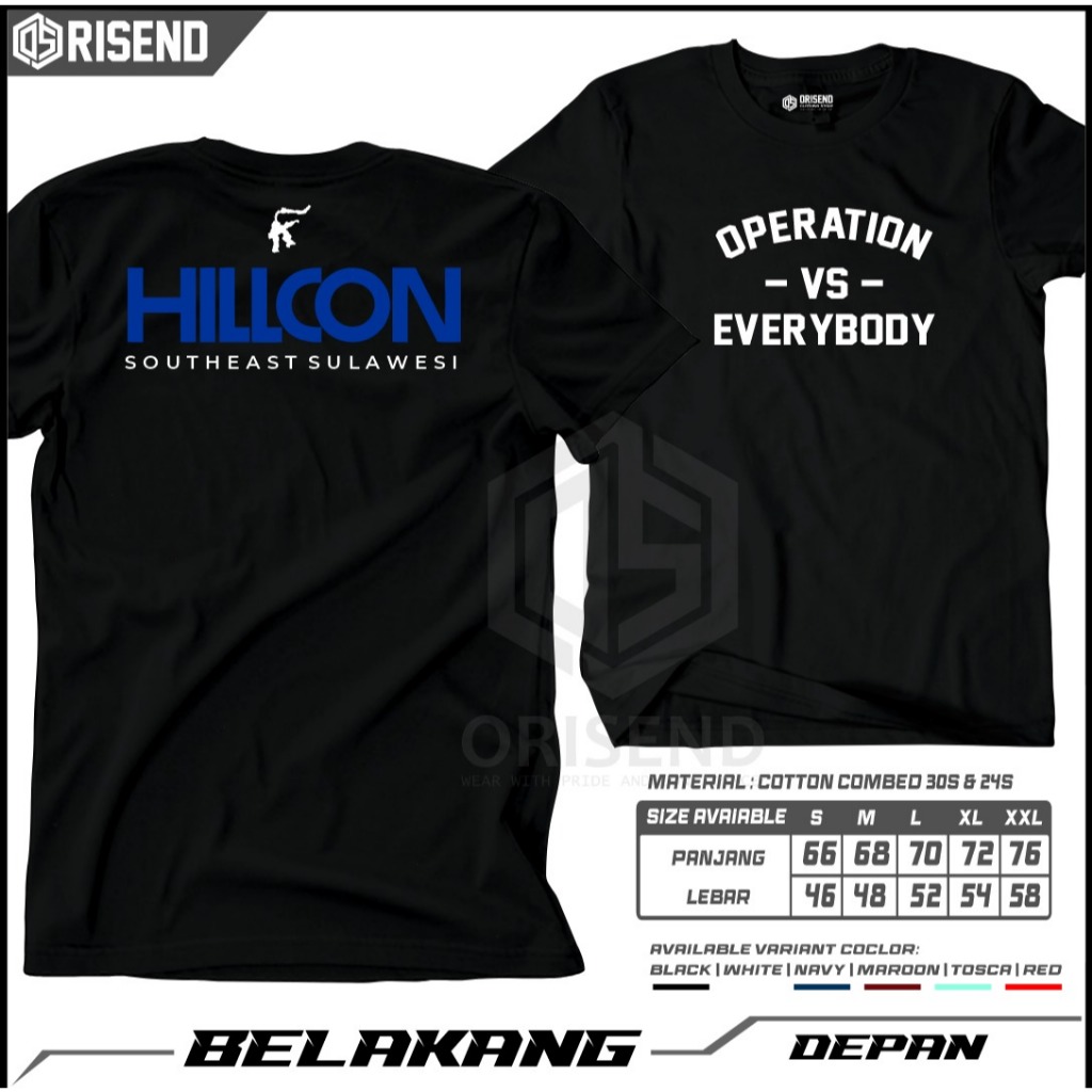 Jual KAOS DESAIN CUSTOM HILLICON DAN KULU KULU | Shopee Indonesia