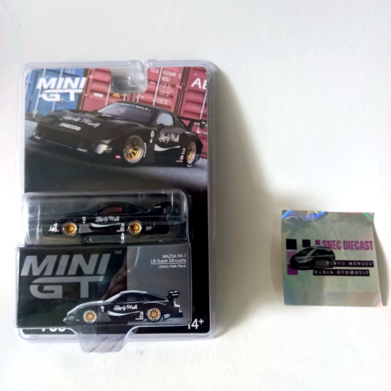 Jual Mini GT #785 Mazda RX-7 LB-Super Silhouette Liberty Walk Black ...