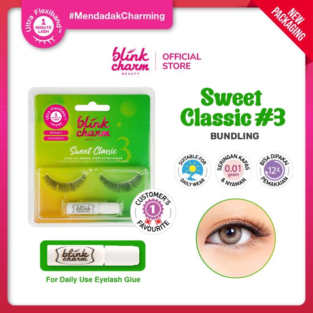 Jual Blink Charm Eyelashes (Bulu Mata Palsu) - SWEET CLASSIC 3 | Shopee ...